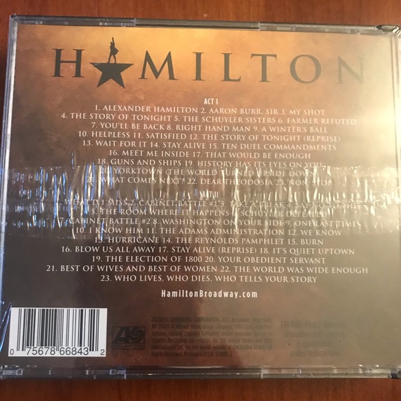 Other | Nwt Hamilton Original Broadway Cast Recording | Poshmark